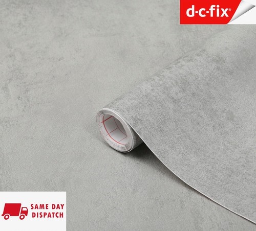 D C FIX GREY CONCRETE EFFECT STICKY BACK PLASTIC SELF ADHESIVE VINYL ...