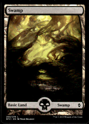 MTG Swamp (260) - Full Art Battle for Zendikar Regular NM | eBay
