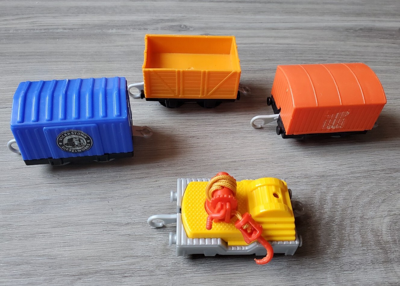 Thomas & Friends Trackmaster Freight Car w Freight Box Car Drum Car Lot ...