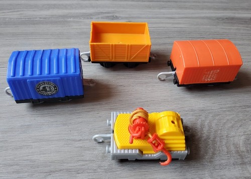 Thomas & Friends Trackmaster Freight Car w Freight Box Car Drum Car Lot ...