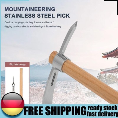 Outdoor Stainless Steel Pickaxe Heavy Duty Multifunction for Camping ...