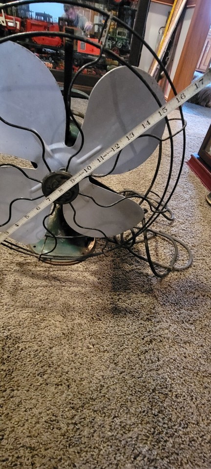Antique GENERAL ELECTRIC Oscillating 16" Blade Fan Type AOU GE Fan ...