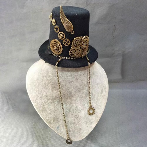 Steampunk Mini Top Hat Hair Clip Gothic Head Gear Fedoras for Women ...
