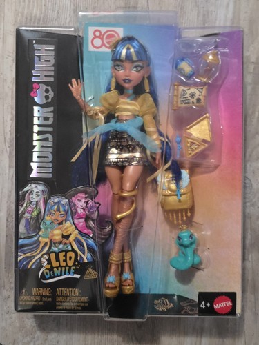 Monster High Cleo De Nile Doll With Pet - 2024 G3 Core Refresh, NEW ...