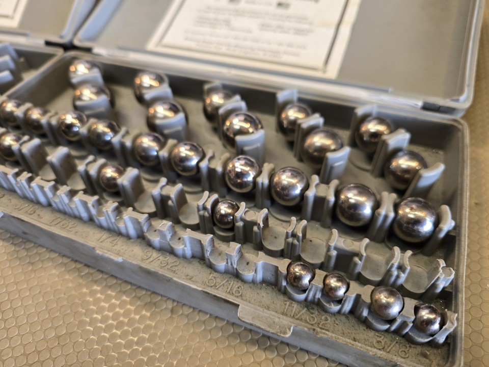 2x Brown and Sharpe Incomplete 52 pc Precision Inspection Gage Ball Set ...