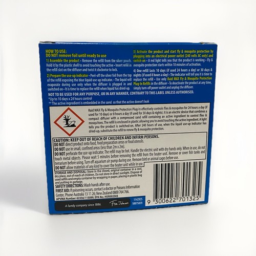 RAID Night and Day Electronic Mosquito Repellent Refill - 2 Pack for ...