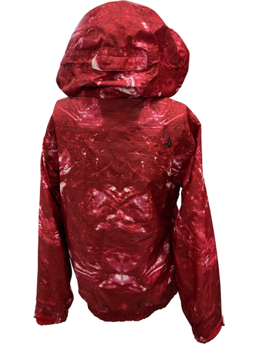 Volcom Barcelona Insulated Ski Jacket Red Hooded - Size S | eBay