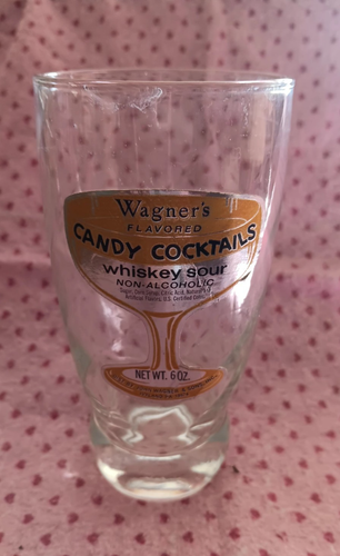 Wagner's Flavored Candy Cocktail glass with original sticker | eBay