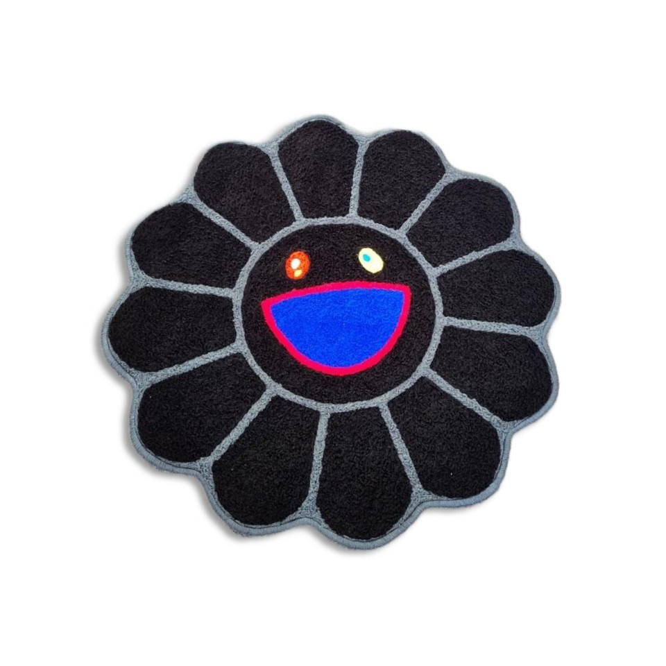 Takashi Murakami Flower Hypebeast Bedroom Area Rugs Floor Mat Living ...