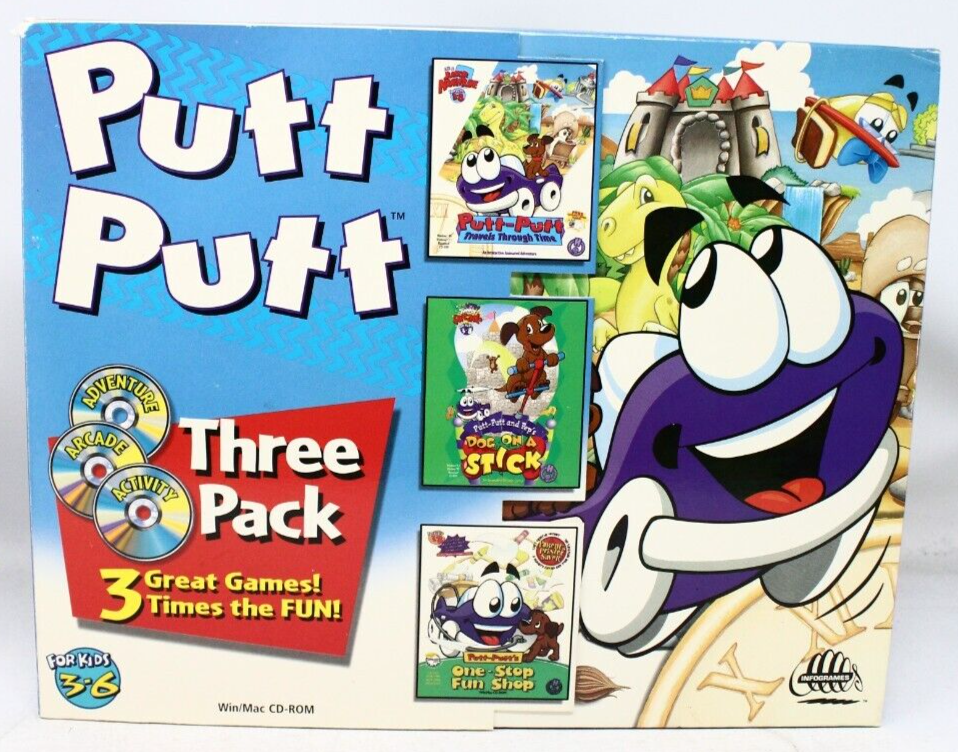 Putt Putt - Three Pack - WIN/MAC PC - CD-ROM - Big Box - Infogrames ...