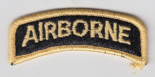 Vintage US Army Airborne Patch Insignia Tab Scroll Ranger Military Post ...