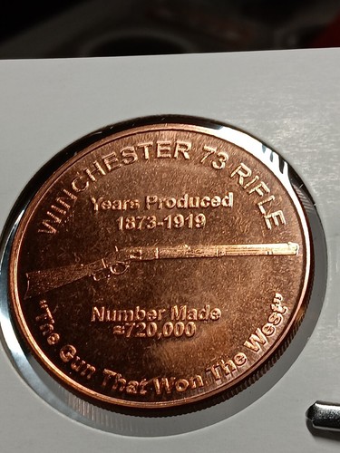 1oz .999 Fine Copper round; Winchester 73 Rifle | eBay