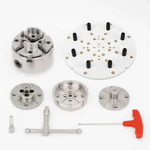 Wood Lathe Chucks Four-jaw Linkage Self-centring Round Jaws Plus High ...