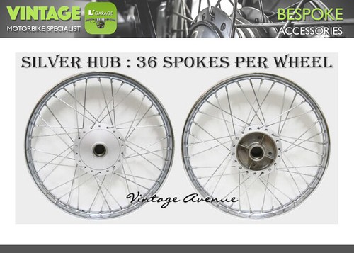 [LG970] *NEW* HONDA C50 C65 C70 FRONT-REAR WHEEL RIM + HUB + SPOKE [F6S ...