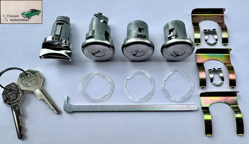 1962-1964 Chevy II Nova Lock Set Door Trunk Ignition GM Key 64 Chevelle ...