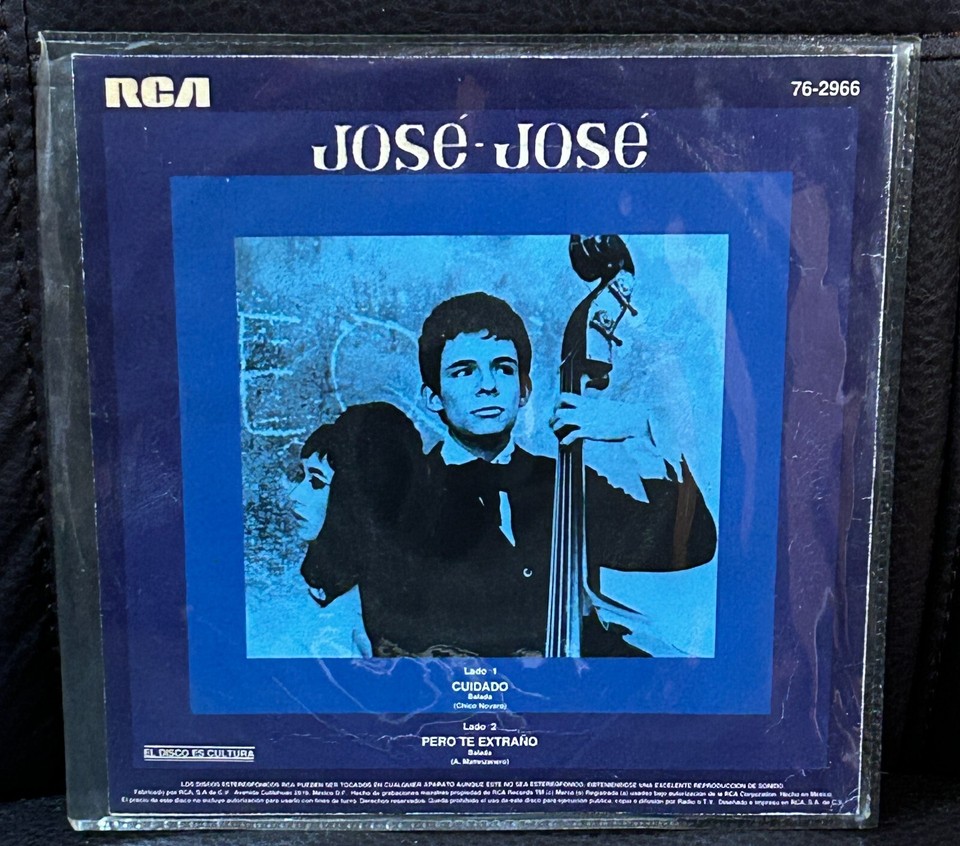JOSE JOSE Cuidado b/w Pero te Extraño 1969 MEXICO 7" PROMO 45 Latin Pop ...