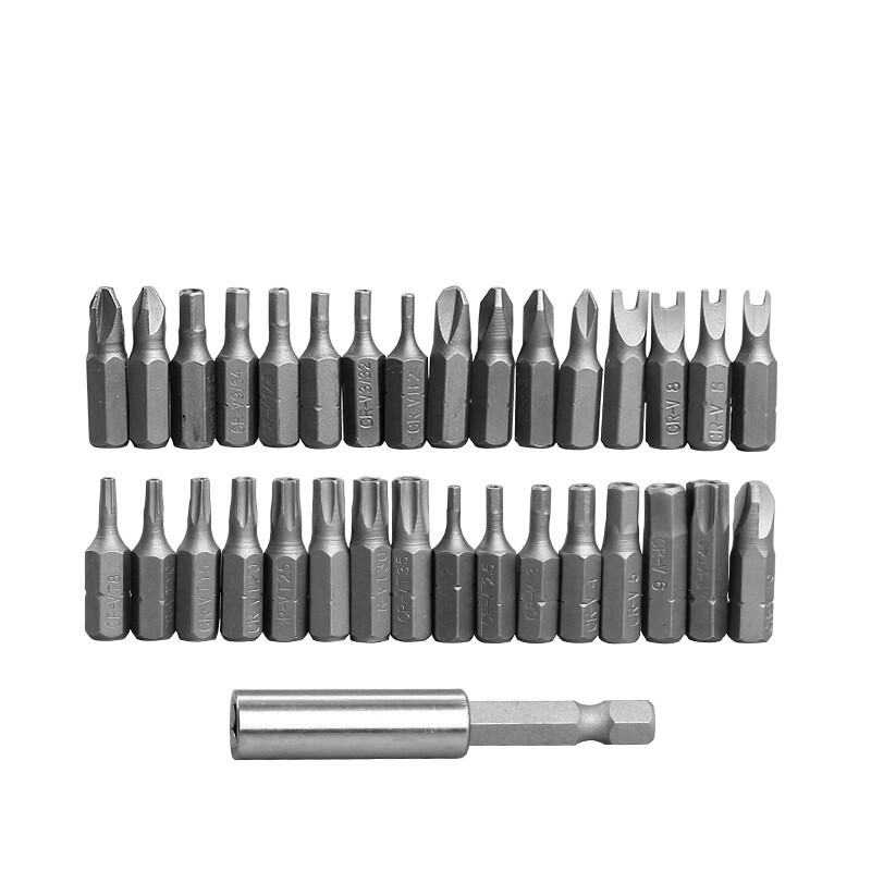 Security Tamper Proof Bit Set 33pc Torq Torx Hex Star Spanner Tri Wing ...