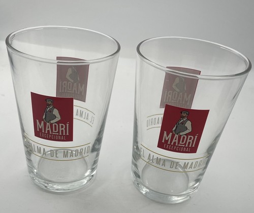 2 X Madri Excepcional Promo Glases Brand New 220ml to brim CE | eBay UK