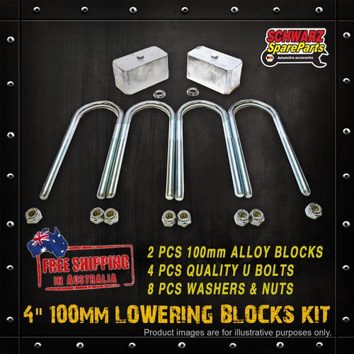 4"100mm Lowering Blocks Kit Premium Quality for HOLDEN RODEO RA 2WD & 4WD 03-08 | eBay