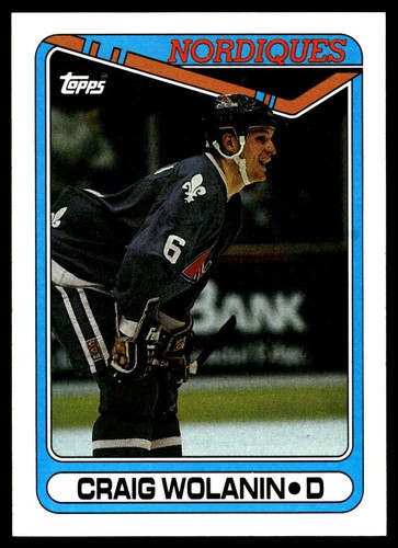 1990-91 Topps #40 Craig Wolanin Quebec Nordiques Rookie Hockey Card | eBay
