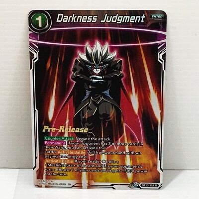 Darkness Judgment - Pre-Release BT13-151 Foil Dragon Ball Super - NM | eBay