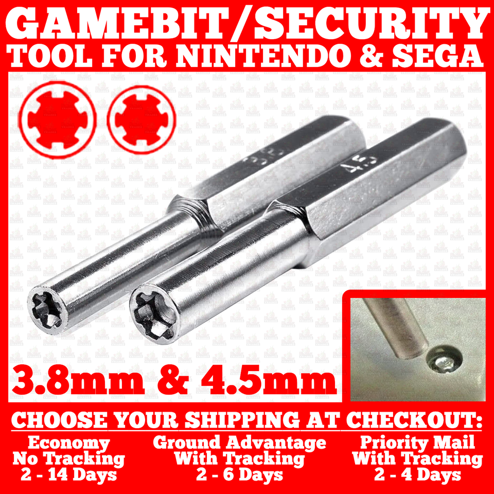 3.8mm + 4.5mm Screwdriver Bit For NES SNES N64 Game Boy Nintendo ...