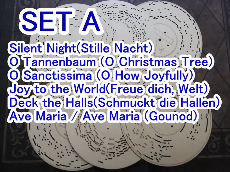 Christmas Songs for Ariston organette cardboard organ disc set NEW | eBay