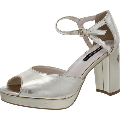 French Connection Womens Gold Platform Heels Shoes 8.5 Medium (B,M ...