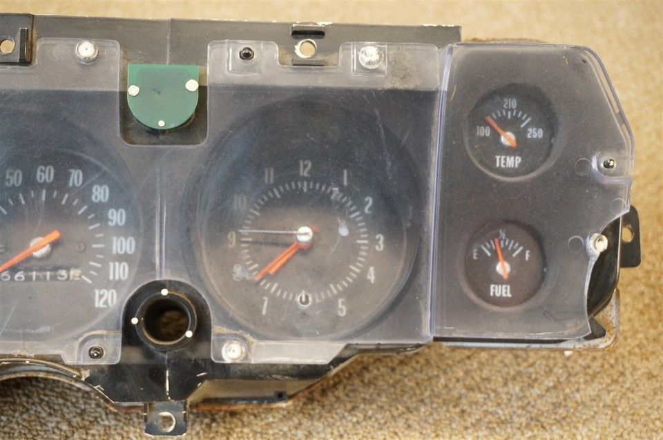 OEM GM 1970 Chevelle Non SS Tach & Gauges Instrument Cluster 5000 RPM ...
