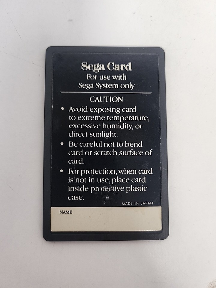 Ghost House The Sega Card Sega Master System Game Boxed NO Booklet ...