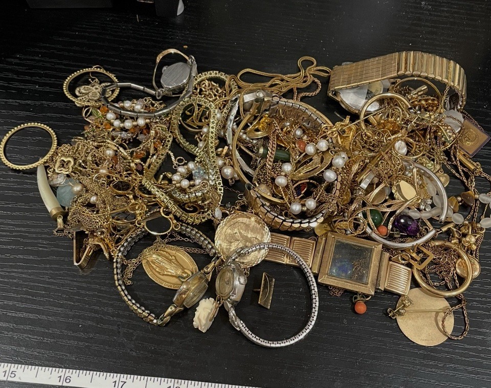 Gold Filled Scrap Wear Sell Lot 10 12 14k Gf Jewelry Almost 500 Grams ...