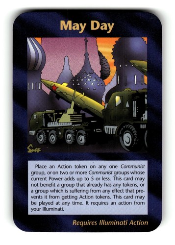 May Day Card INWO Illuminati New World Order Assassins Game 64/122 | eBay
