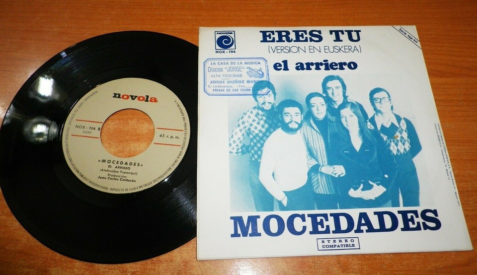 EUROVISION SPAIN 1973 MOCEDADES Eres tu SUNG IN EUSKERA 7" SPANISH ...