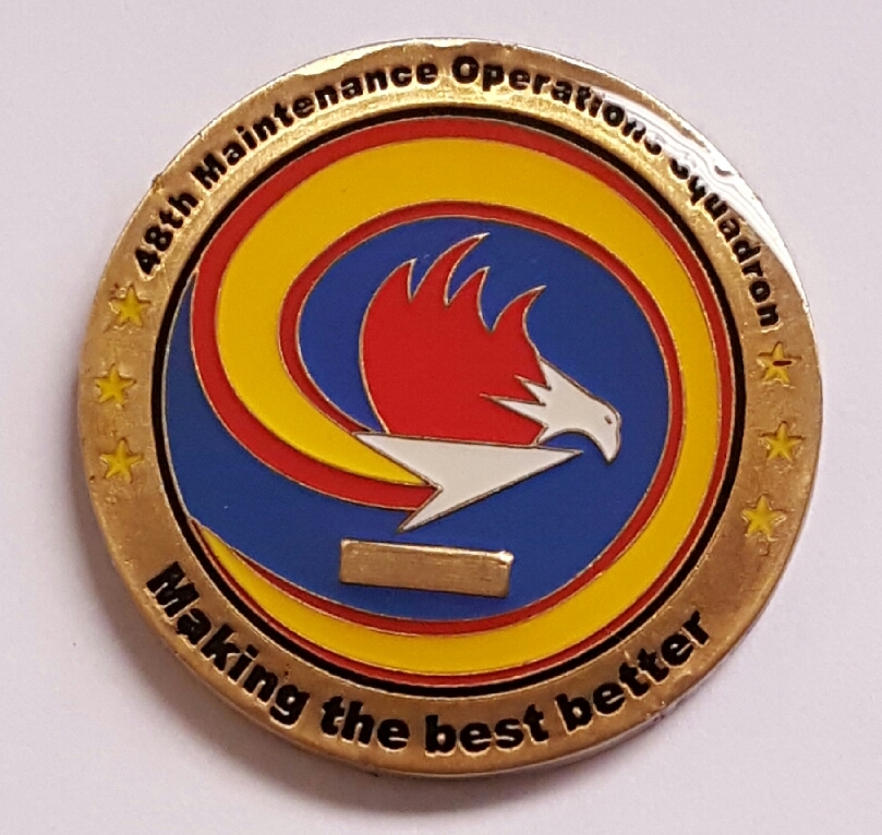 Royal Air Force 48th Maintenance Operations Squadron Lakenheath 1.5" | eBay