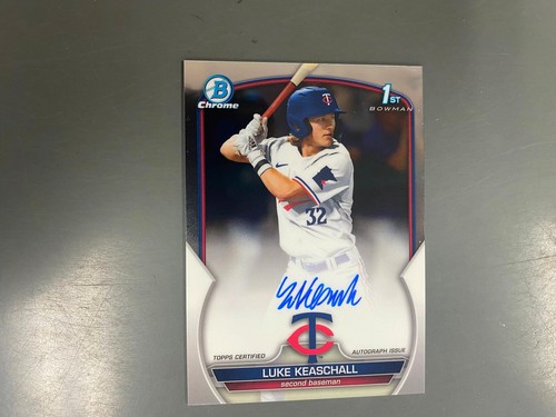 Luke Keaschall 2023 Bowman Chrome 1st Auto Autograph RC Minnesota Twins ...