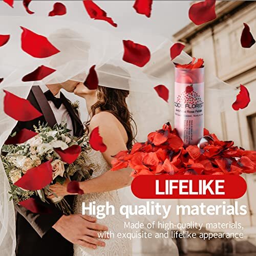 1100 PCS Dark-Red Silk Rose Petals for Valentine's DayRomantic ...