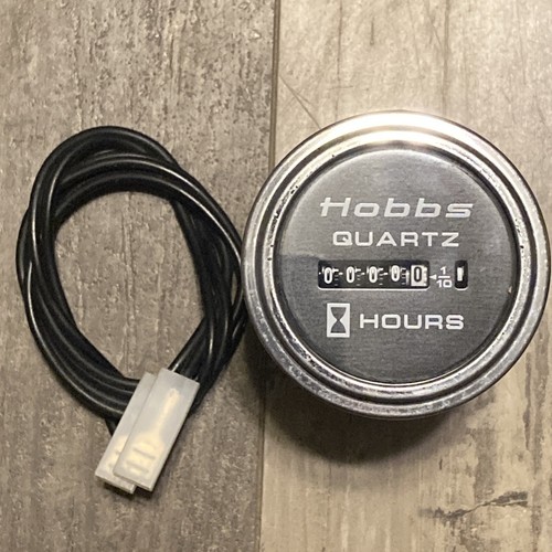 NEW HOBBS QUARTZ HOUR METER 12-24VDC 85004 With Wiring No Box | eBay