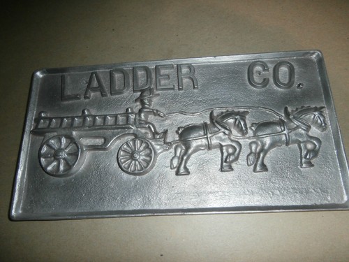 LADDER CO Aluminum Fireman Fire Department Cast Aluminum Sign Plaque | eBay