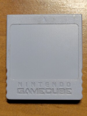 Nintendo GameCube Memory Card 59 Blocks Gray DOL-008 | eBay