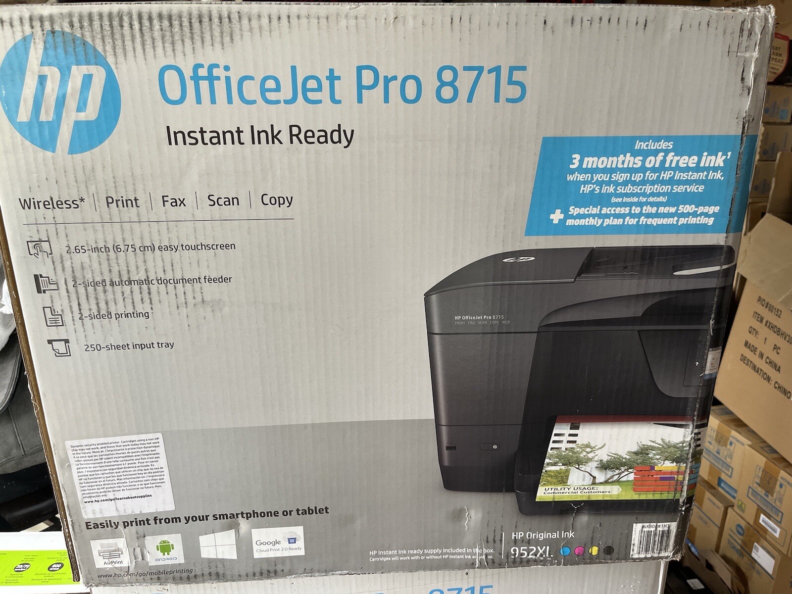 HP OfficeJet Pro 8715 All-in-one Printer - Black for sale online | eBay