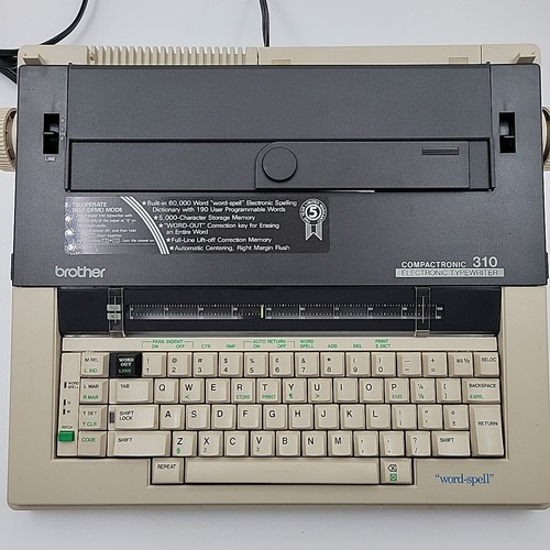 Brother Typewriter Compactronic 310 Electric Word Spell & Cover Tested ...