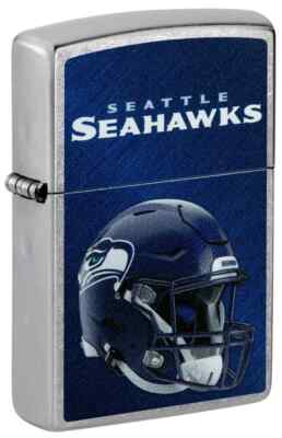 SEATTLE SEAHAWKS, ORIGINAL STREET CHROME FINISH, WIND PROOF ZIPPO ...