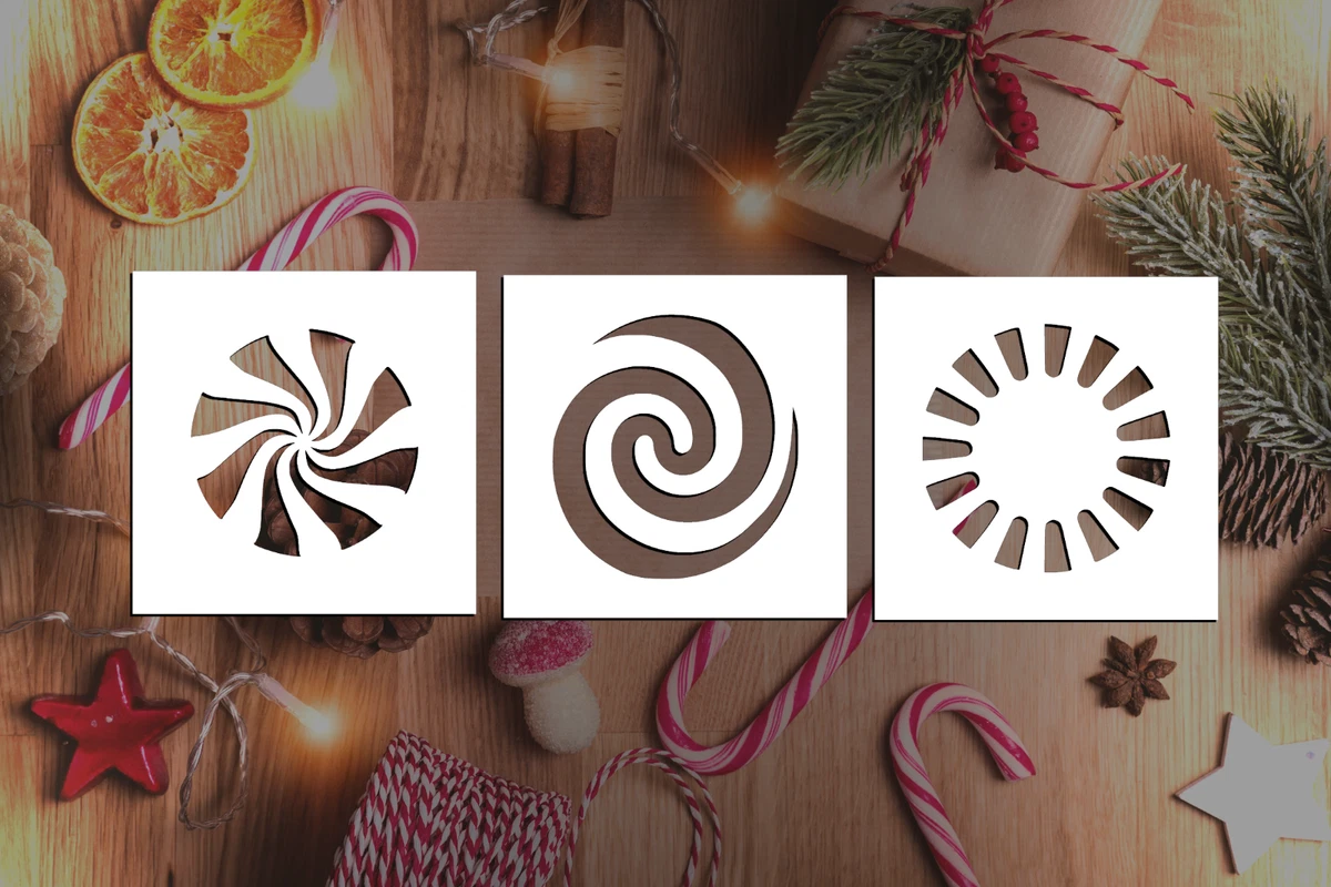 Peppermint Candy Stencil