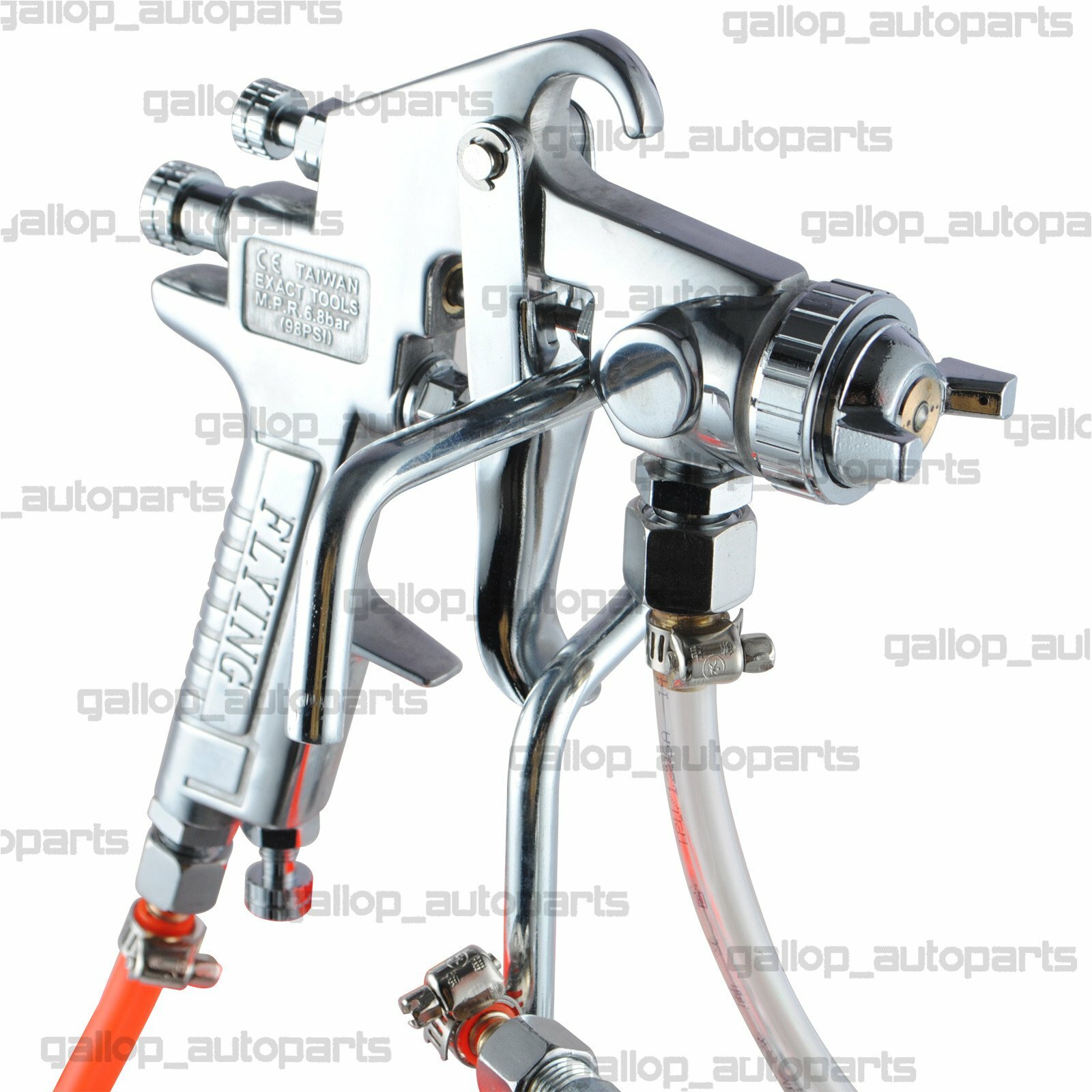 NEW Pressure Pot Spray Gun 10 Lt Tank Hose Gauge DIY House Paint Air ...