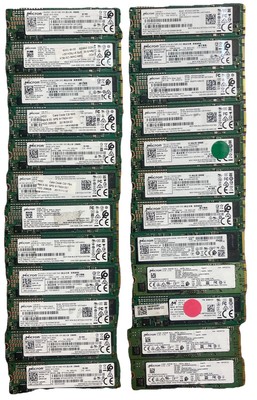 Lot of 24 Mixed Models Micron 1100 MTFDDAV256TBN 256 GB M.2 2280 80mm ...