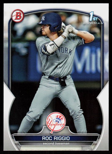 2023 Bowman Draft Roc Riggio #BD-30 BASEBALL CARD New York Yankees | eBay