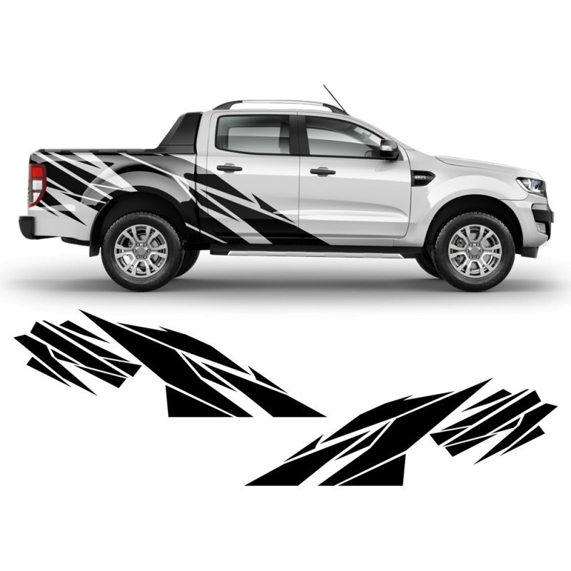 Ford Ranger Half Side Decal Kit Premium Air Release Vinyl Both Sides ...
