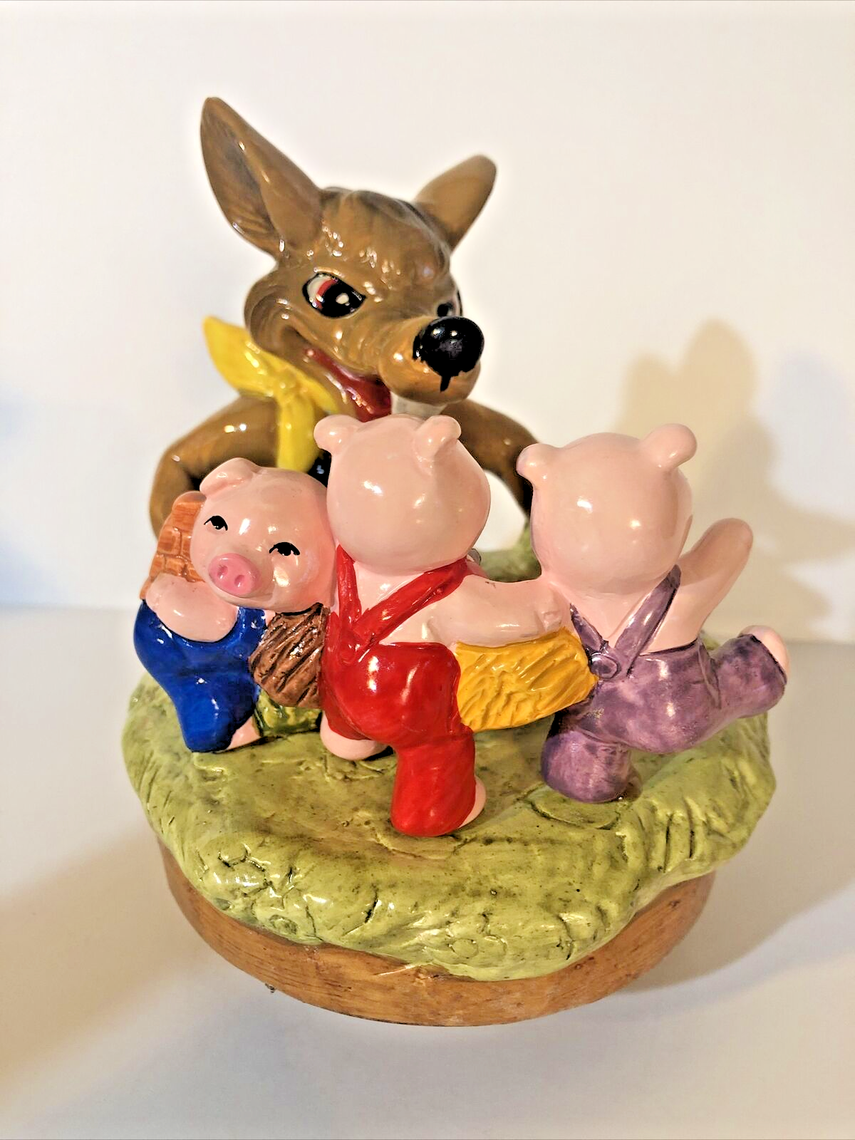 The Three Little Pigs Who's Afraid Of The Big Bad Wolf Ceramic Music ...