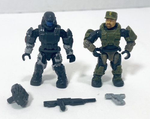 Halo Mega Bloks Construx unsc Master Sergeant Marcus Stacker & Spartan ...