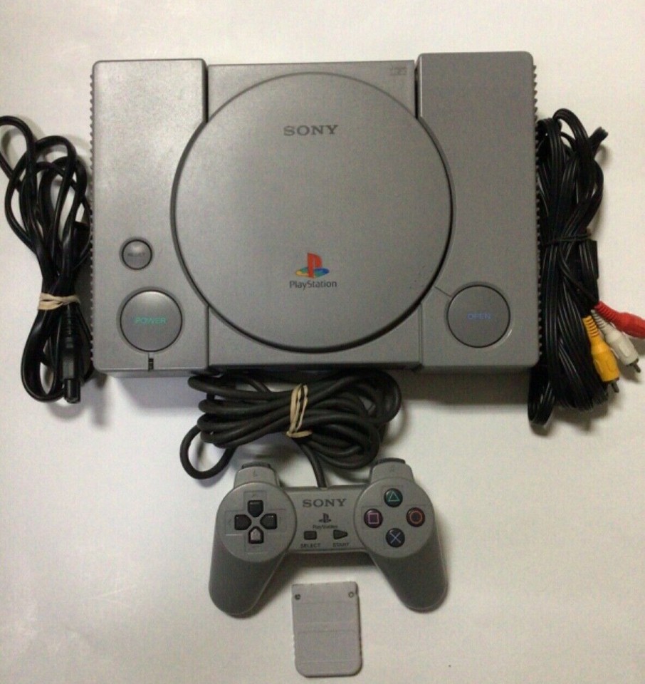 GUARANTEED - Playstation 1 Ps1 Console with Controller and Memory card ...